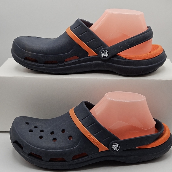 CROCS | Shoes | Crocs All Terrain Dual Comfort Clogs Size 2 Navy Blue ...